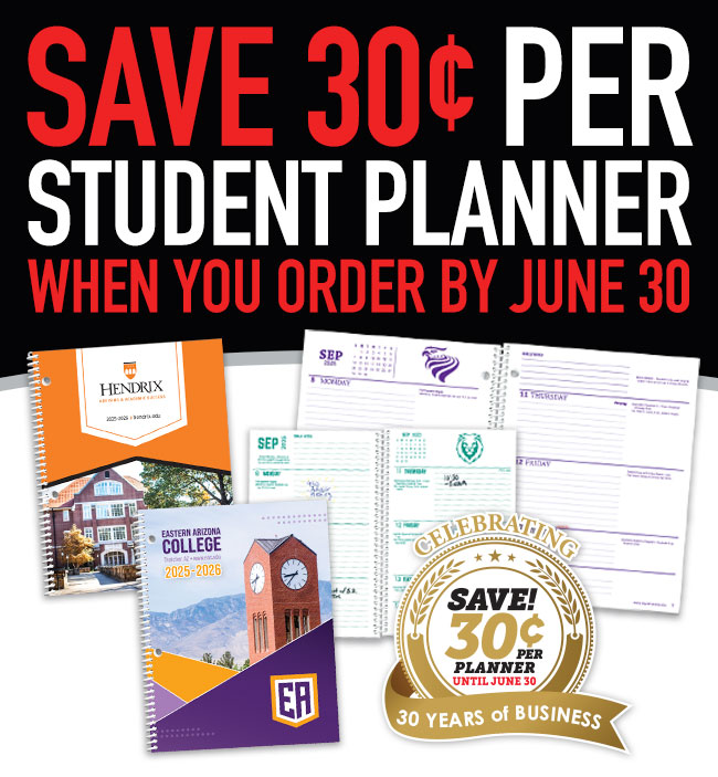 Custom College Student Planners & Folders - School Mate College Planners